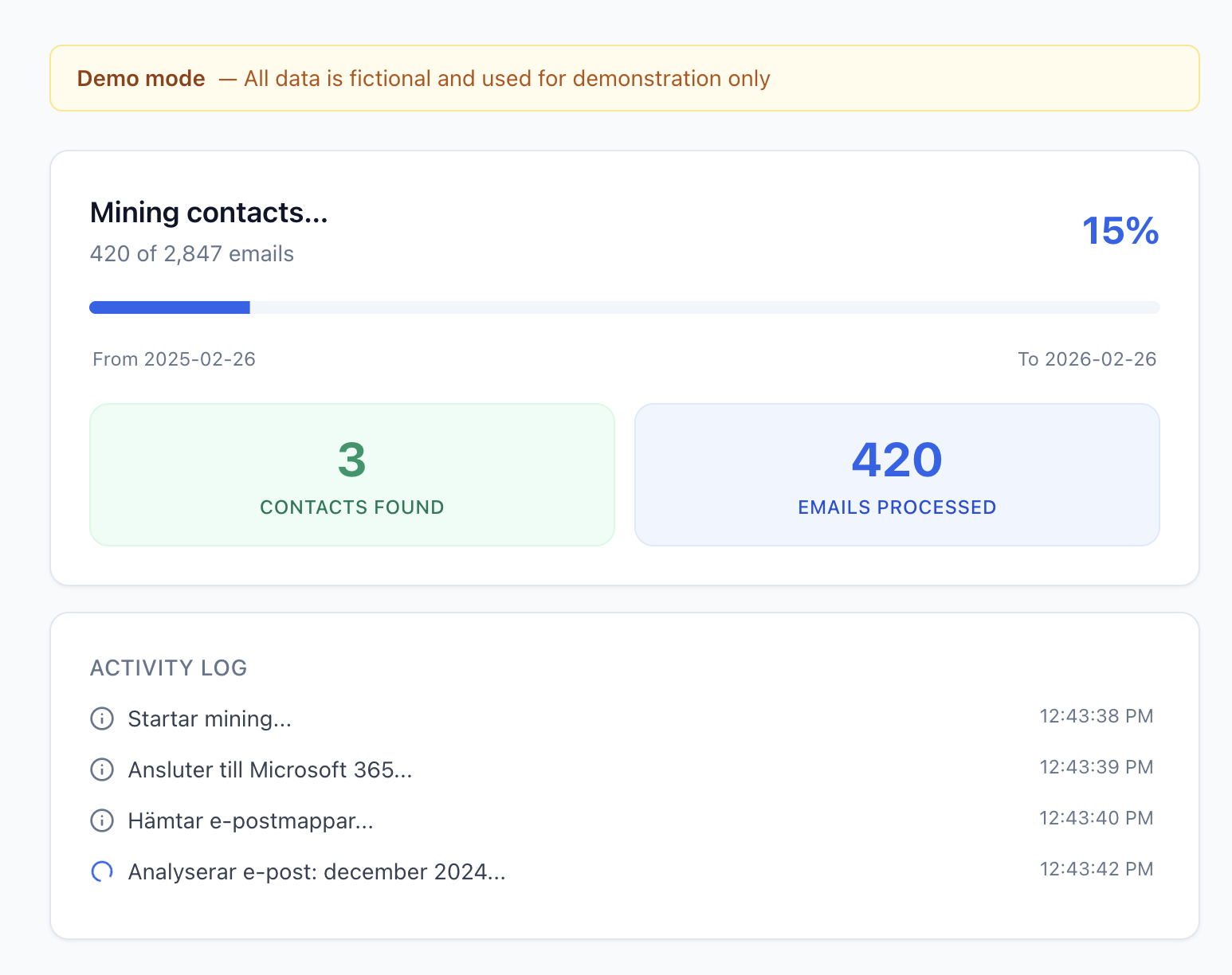 Minecontacts — Turn your inboxes into a contact goldmine